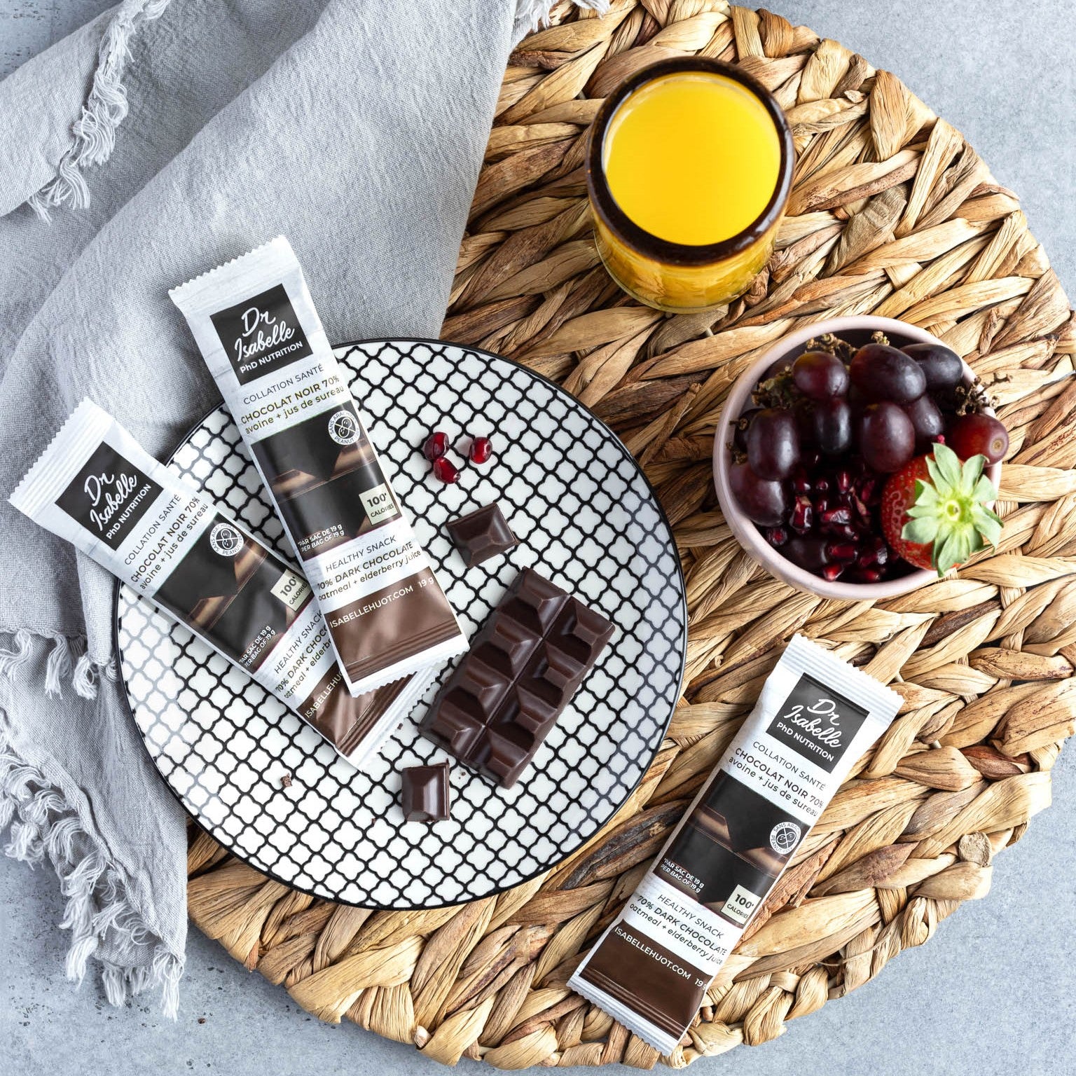 Chocolat Noir 70% (30 unités) - Isabelle Huot – Isabelle Huot